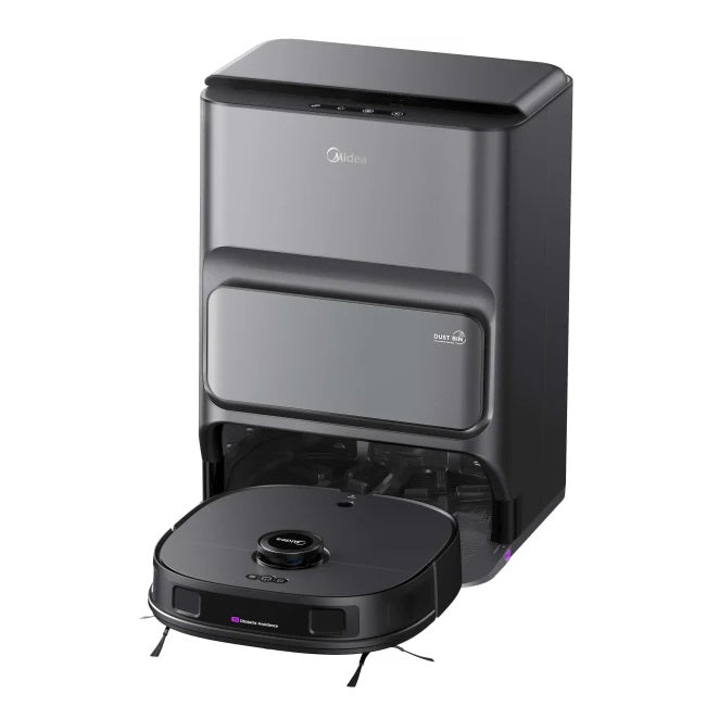 Midea V12 Robot Vacuum Cleaner and Mop Auto-Clean Station Black