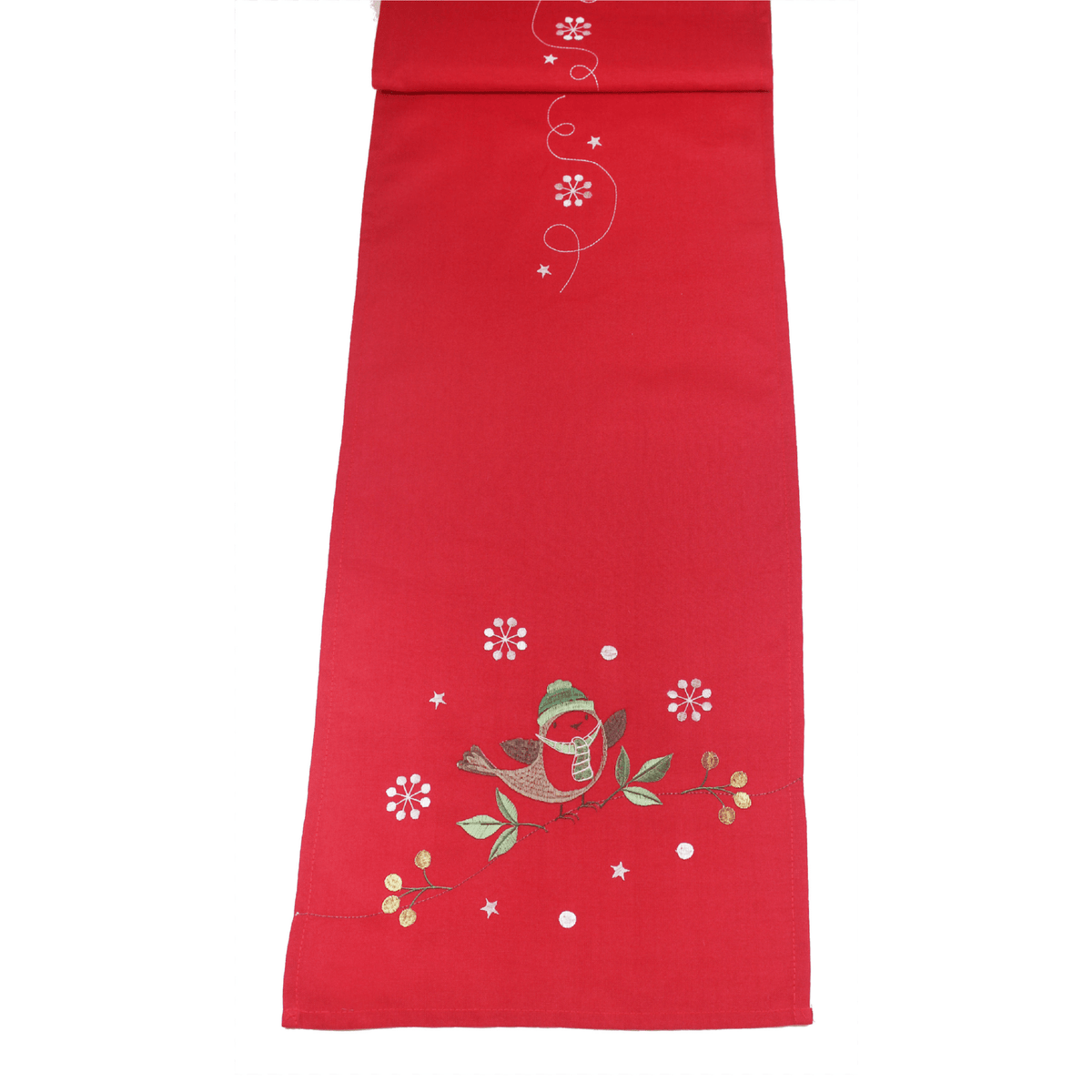 Peggy Wilkins Chirpy Red Table Runner – 14" x 75" (35 x 190 cm ...