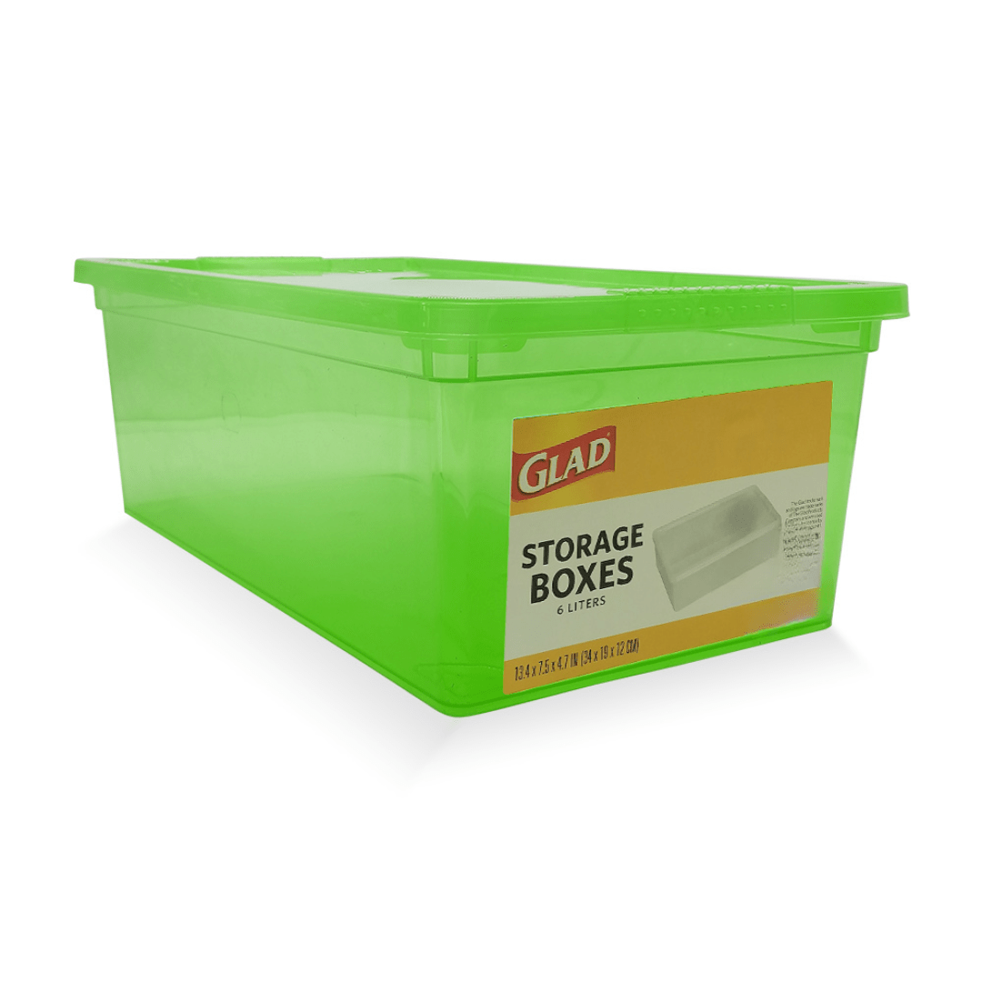Glad 6 Litre Green Storage Box