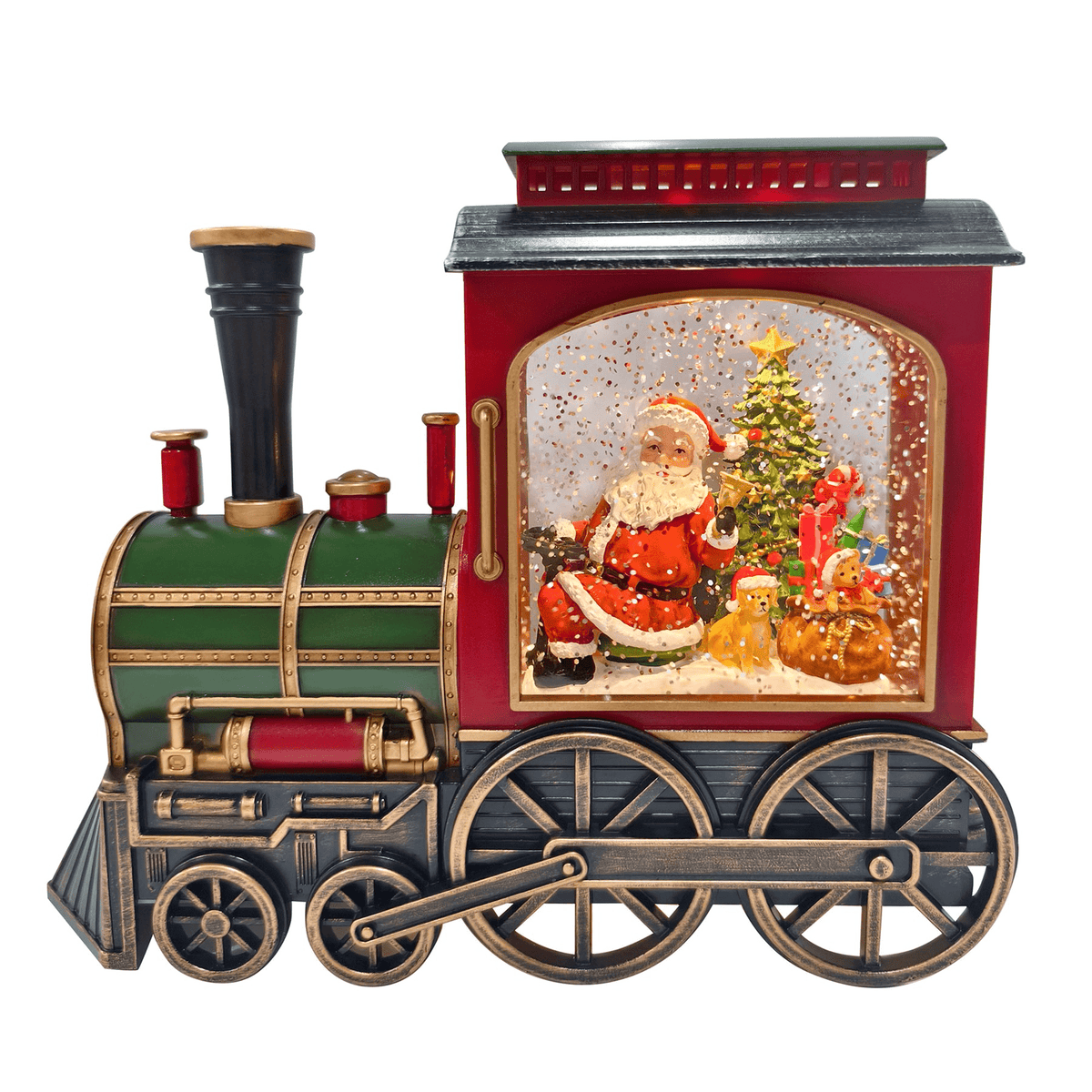 LED Santa Train Glitter Water Spinner 25cm – Beattys of Loughrea
