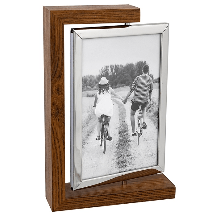 Modern Wood Look Spin Photo Frame 4x6 – Beattys of Loughrea