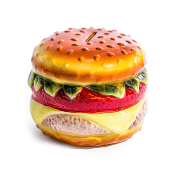Ceramic Burger Money Box Savings Bank – Beattys of Loughrea
