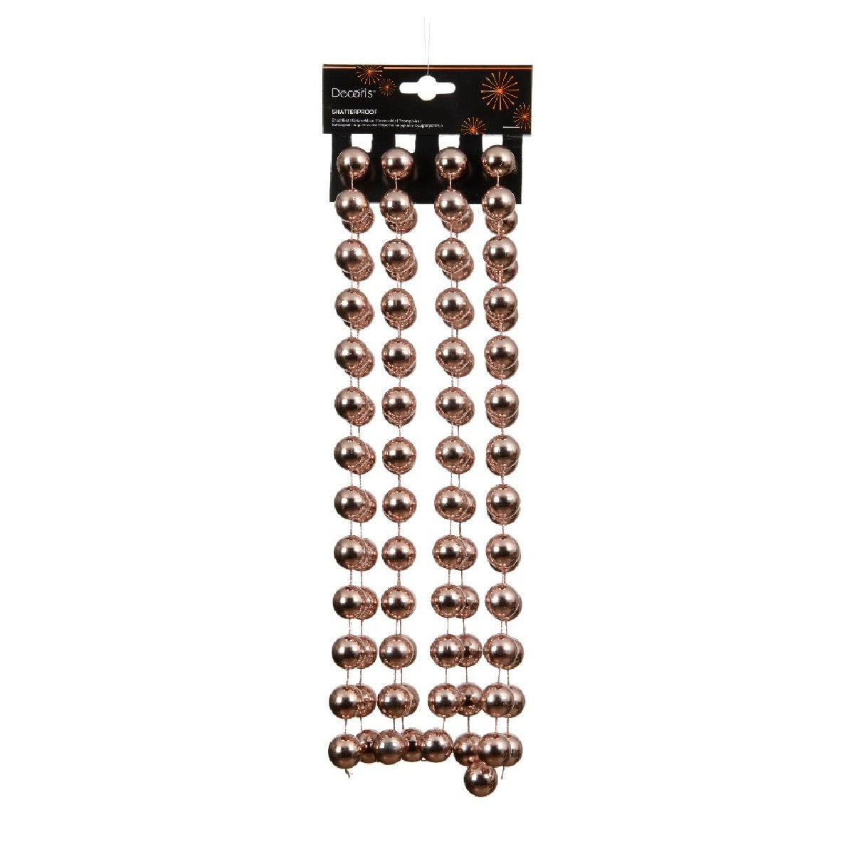 Decoris XXL Bead Garland 2.7m Shiny Peach Pearl – Beattys of Loughrea