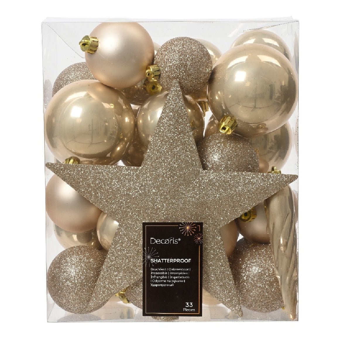 Decoris Assorted Sizes Pearl Baubles 33 Pack – Beattys of Loughrea