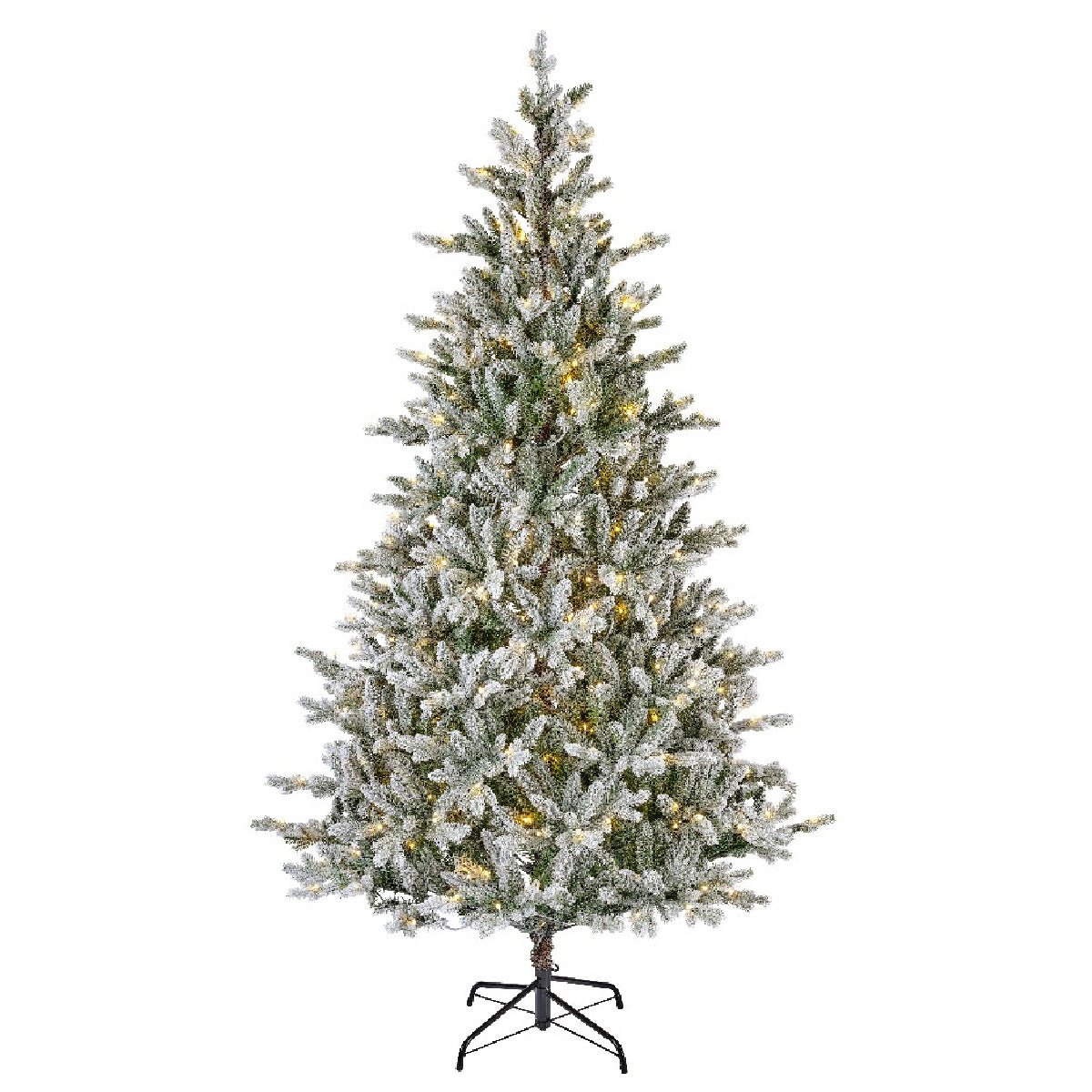 Everlands Allison Pine Snowy 430 LED Artificial Christmas Tree 210cm ...