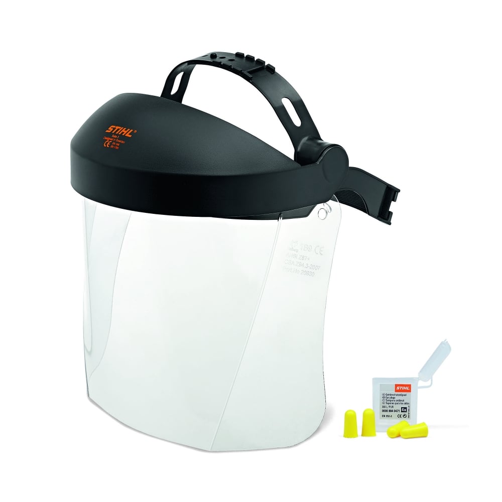 Stihl Poly Face Shield with Hearing Protection 00008840255 – Beattys of ...