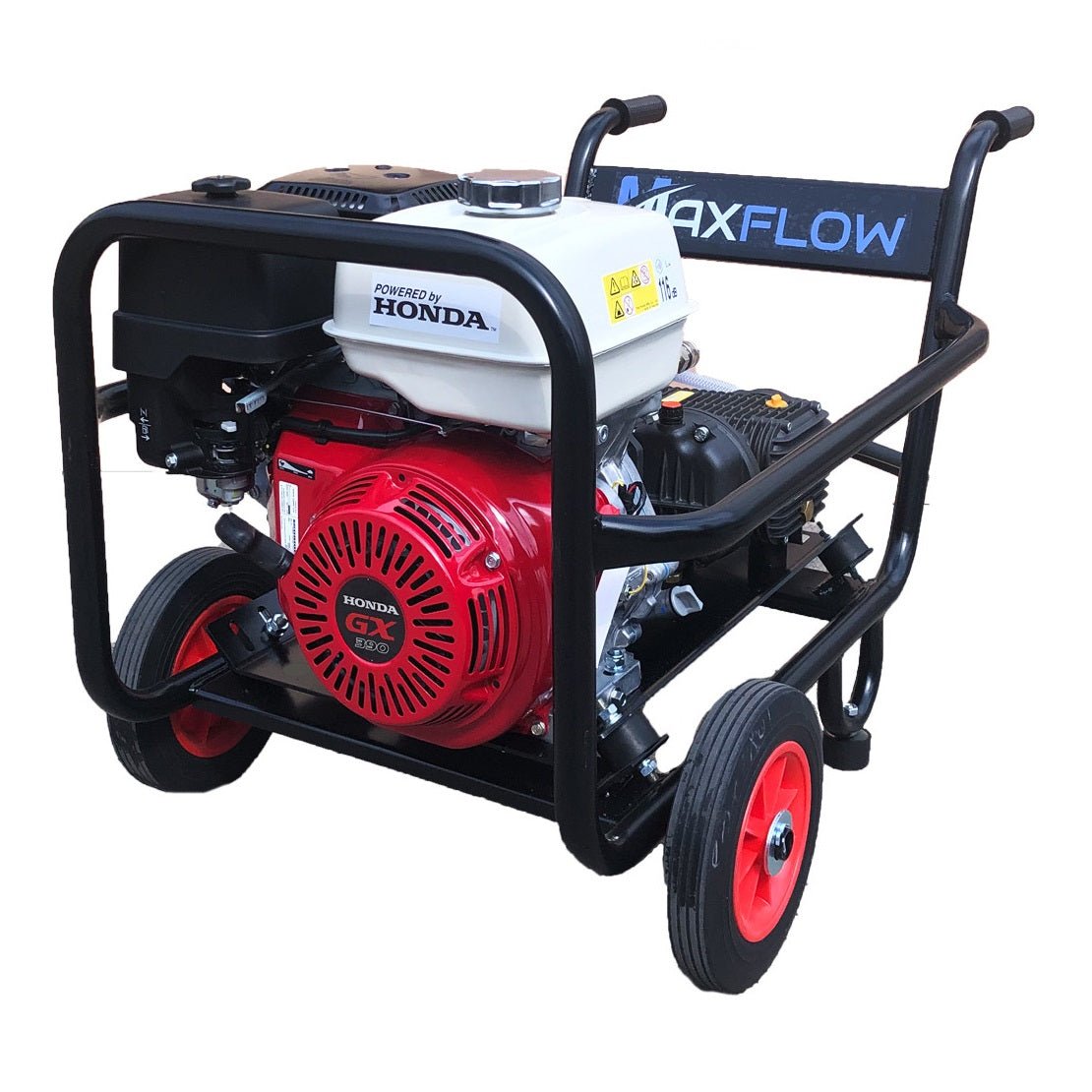 Maxflow Industrial Pressure Washer- Honda GX390 Engine & Trolley Frame ...