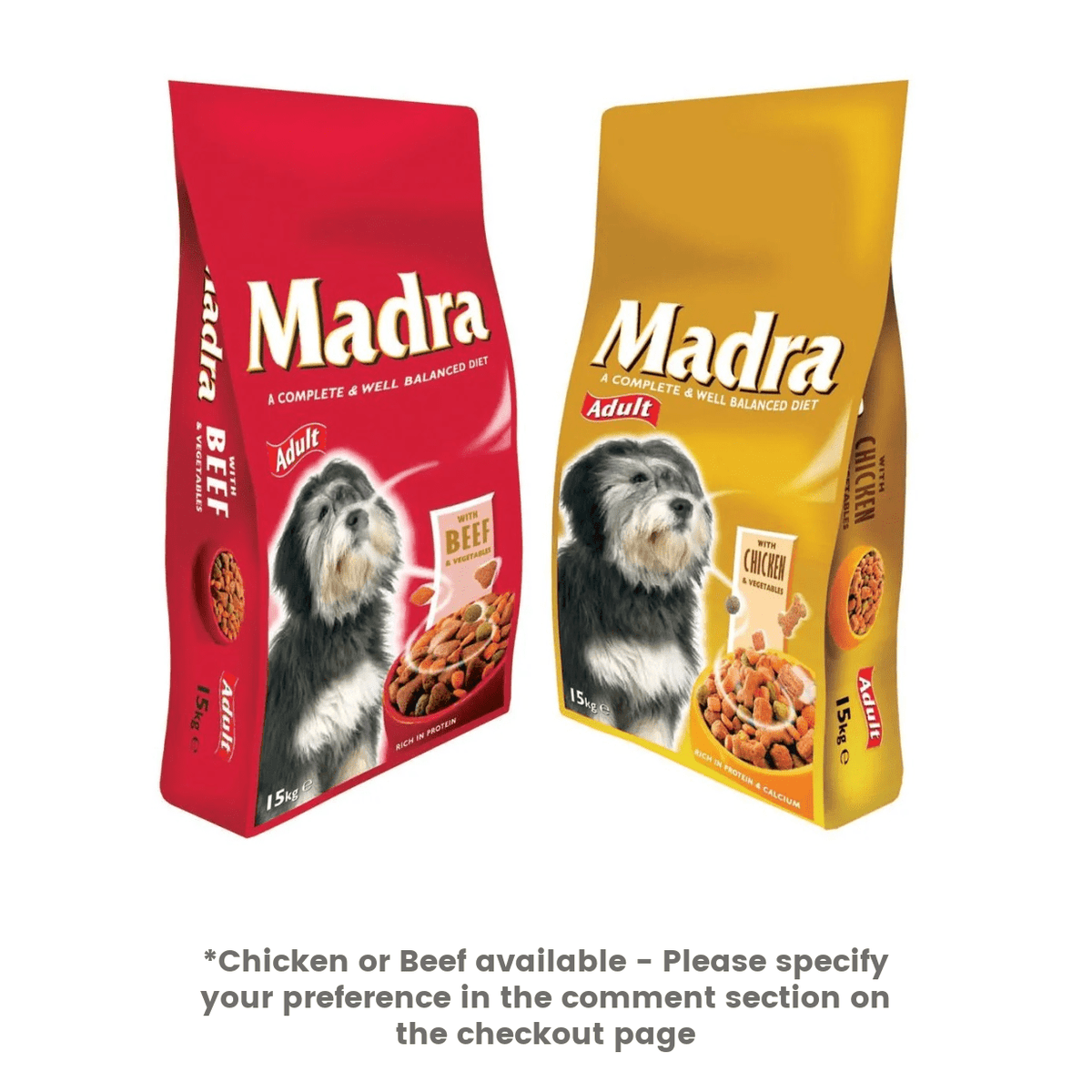 Madra Complete Dog Food Chicken/Beef 15kg for Sale | Beattys Ireland ...