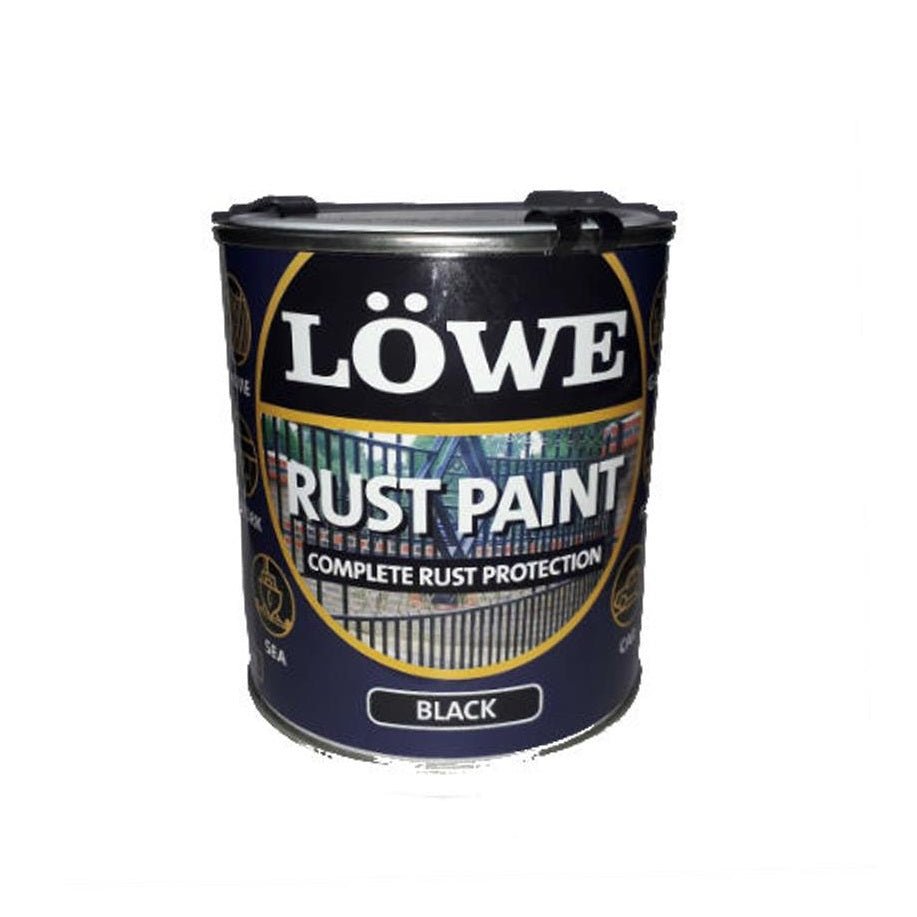 Lowe Rust And Metal Paint - Black 1 Litre
