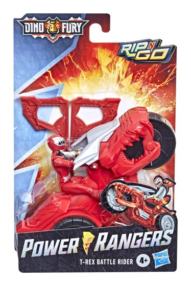 Power Rangers Rip n Go T-Rex Battle Rider & Dino Fury Red Ranger