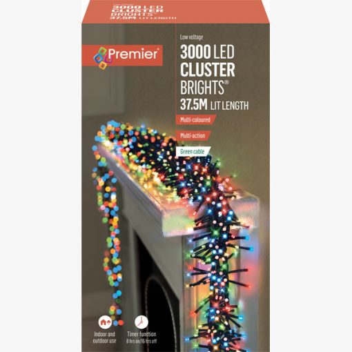 Premier 3000 Led Clusterbrights Multi Coloured with Timer – Beattys of ...