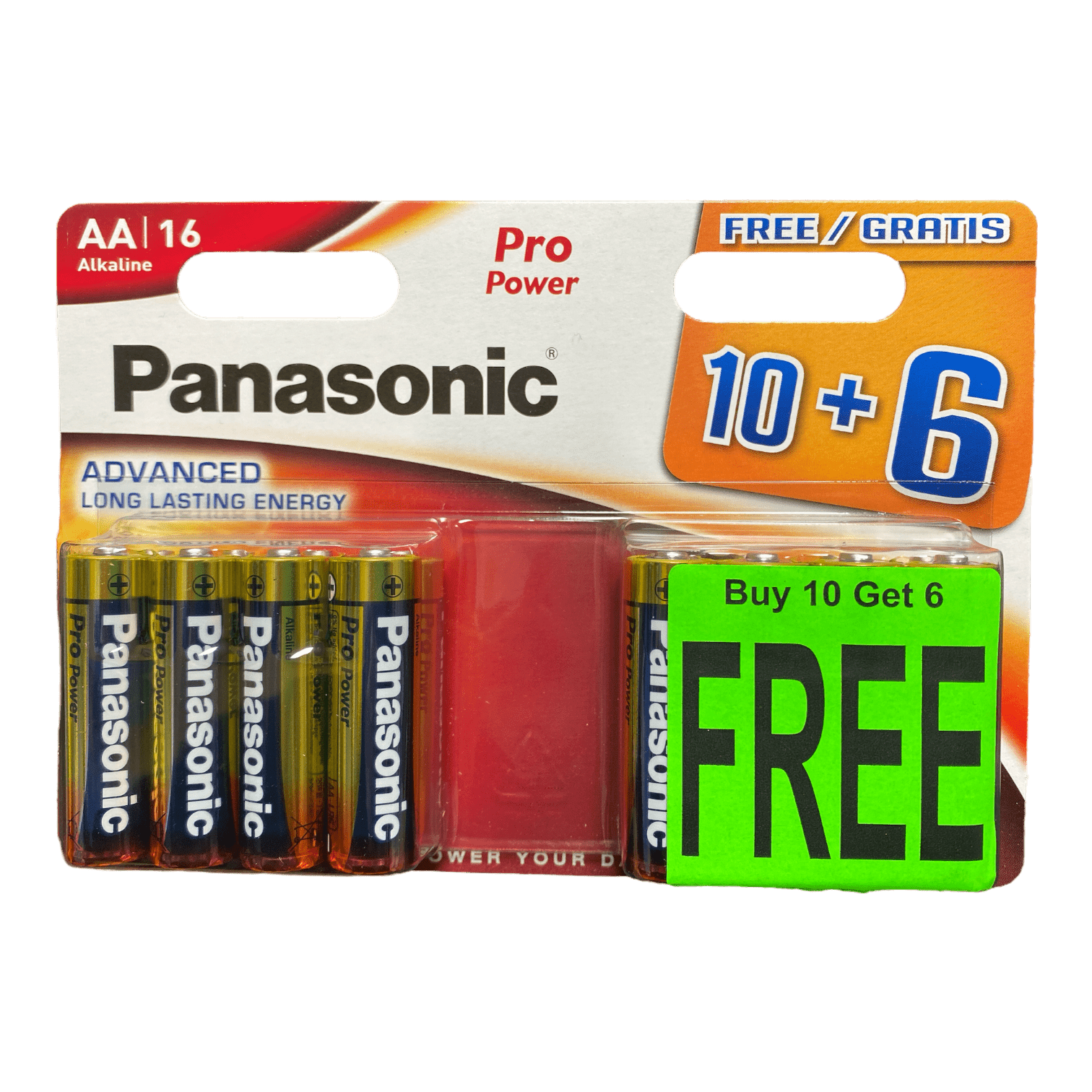Panasonic Pro Power AA Batteries 16 Pack (10 + 6 Free)