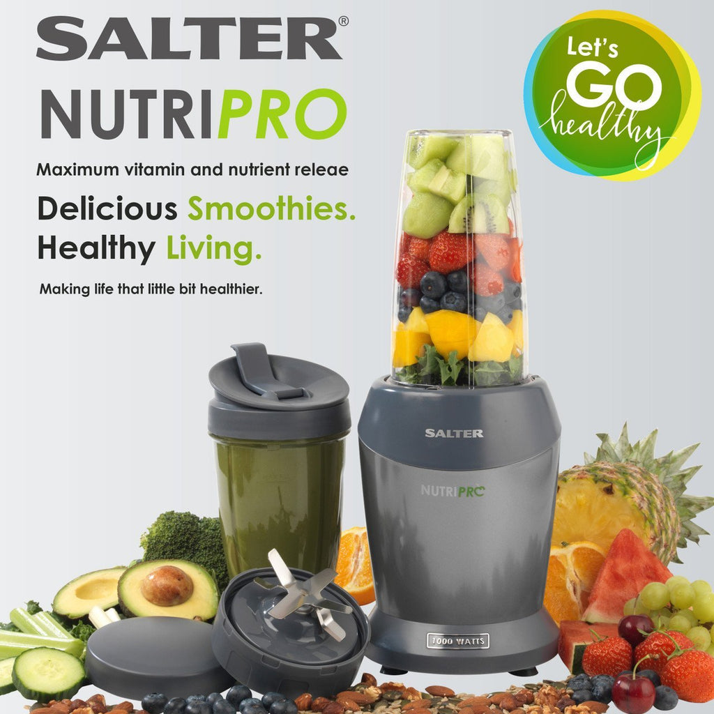 NutriPro 1000 Multi-Purpose Blender with Blending Cups and Lids